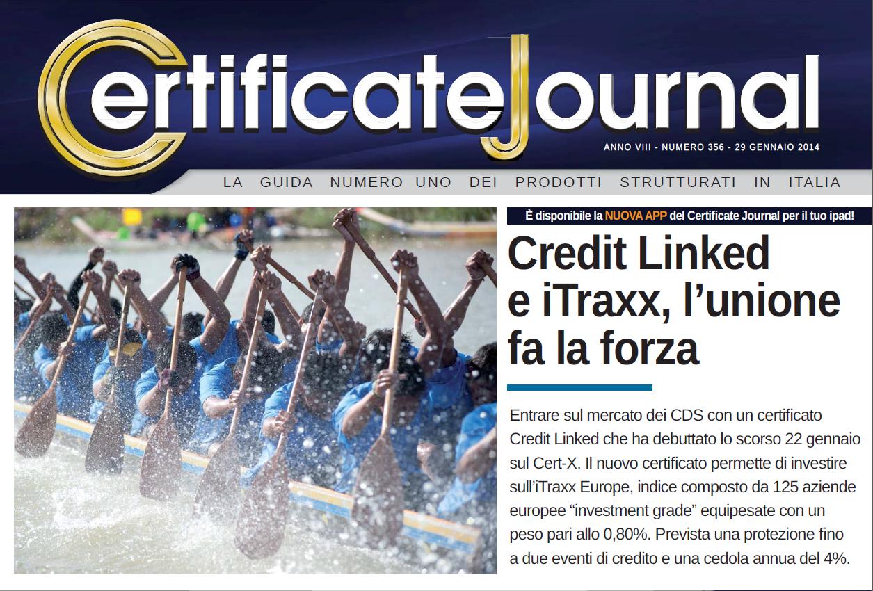 CREDIT LINKED E iTRAXX, L'UNIONE FA LA FORZA - Certificate Journal