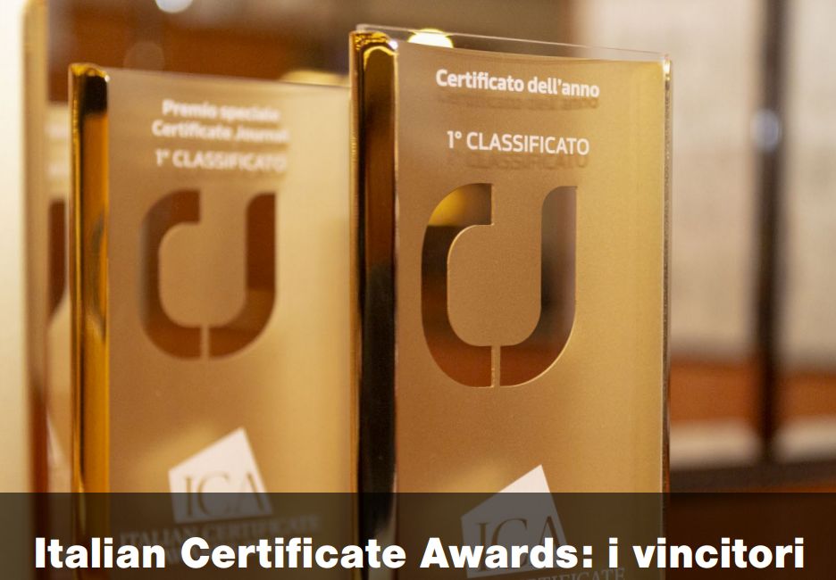 Italian Certificate Awards 2019, I VINCITORI - Certificate Journal