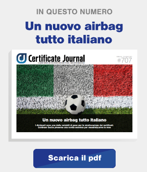 È uscito il Certificate Journal n.707 - Certificate Journal